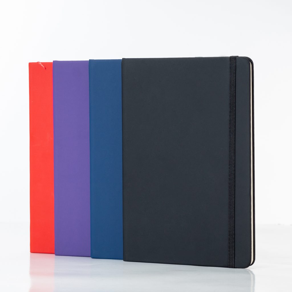 Embossed customized logo gift leather notebook